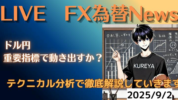 ドル円、重要指標で動き出すか？ 2025/9/2 テクニカル ... | FX 為替 News | PostPrime